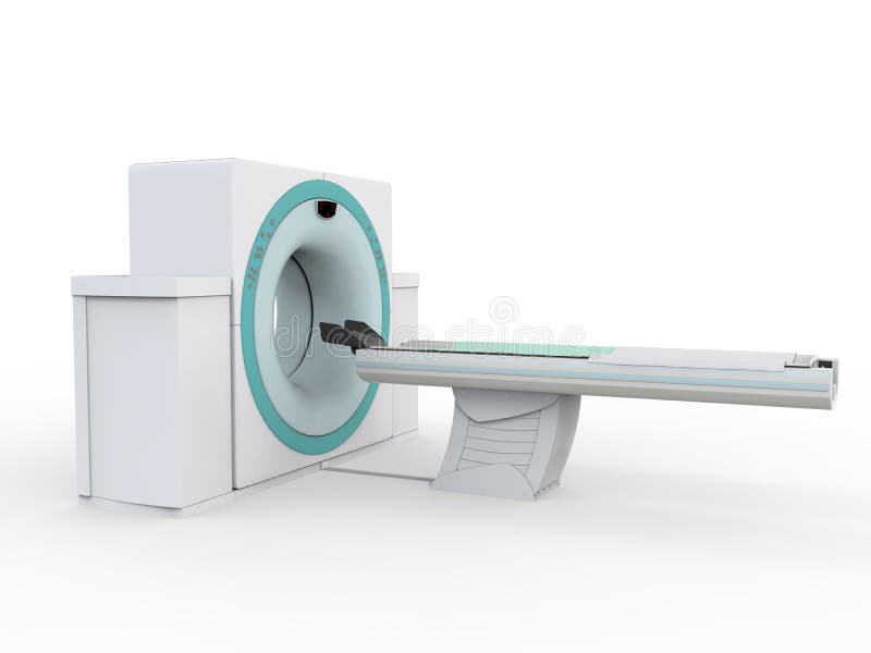 CT Scanner Tomography Isolated on White Background Stock Photo - Image ...