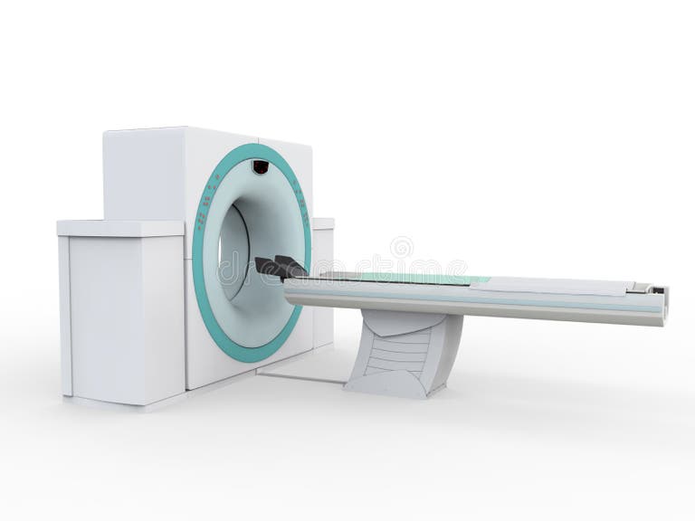 CT Scanner Tomography Isolated on White Background Stock Image - Image ...