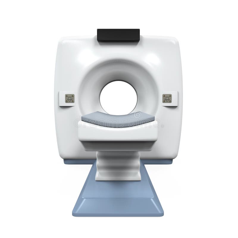 CT Scanner Tomography Isolated on White Background Stock Photo - Image ...
