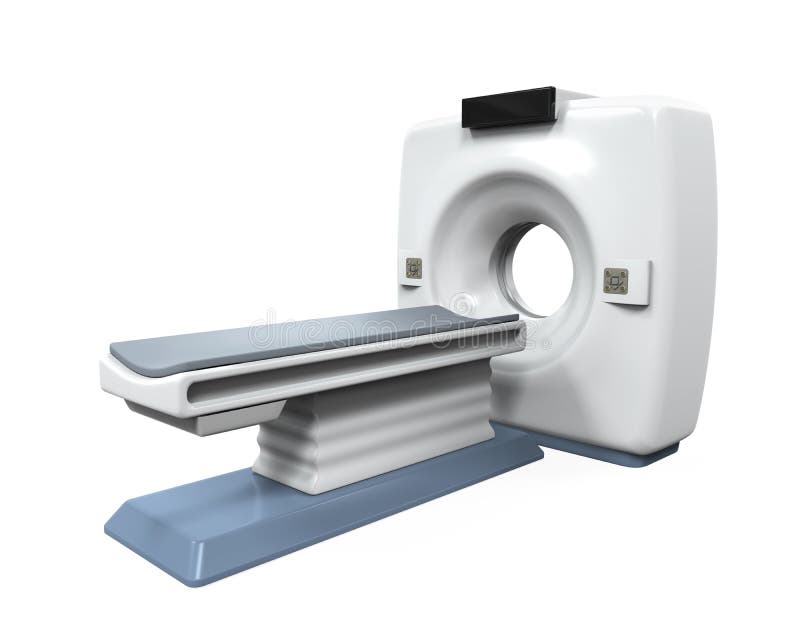 CT Scanner Tomography Isolated on White Background Stock Photo - Image ...