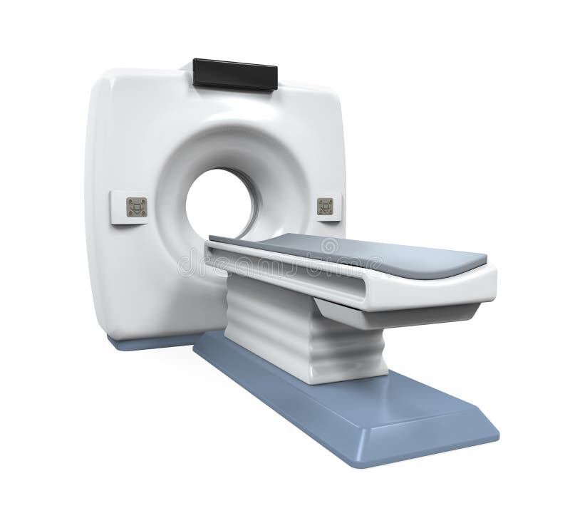 CT Scanner Tomography Isolated on White Background Stock Photo - Image ...
