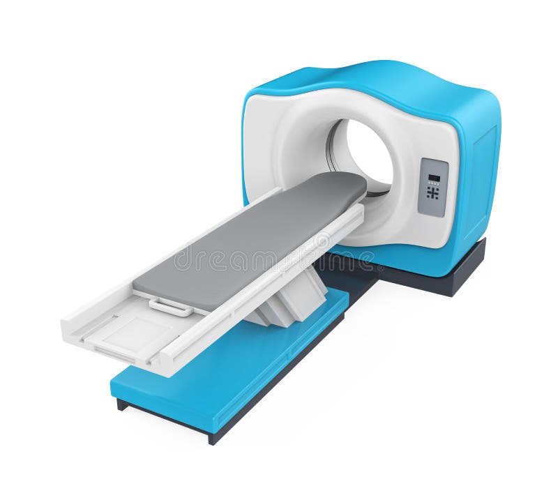 CT Scanner Tomography Isolated on White Background Stock Photo - Image ...