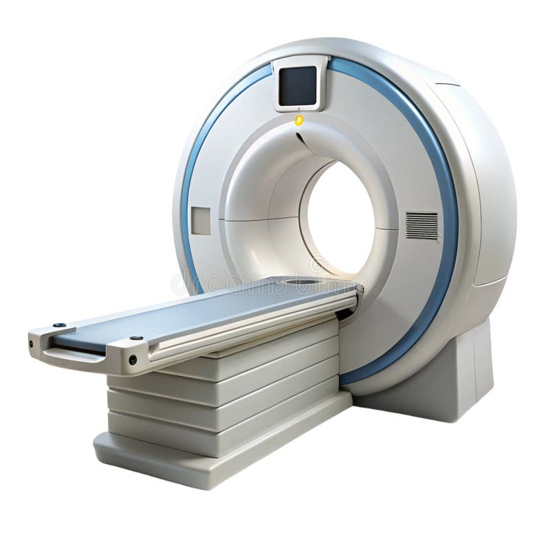 CT Scanner Tomography Side View Isolated on White Background Stock ...
