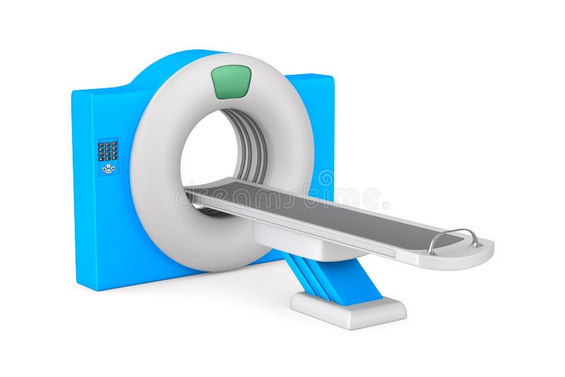 CT Scanner Tomography on White Background. Isolated 3d Illustration ...