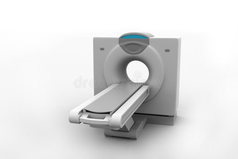 CT Scanner Tomography stock illustration. Illustration of medicine ...