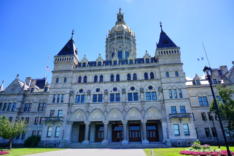 CT State Capitol stock image. Image of hill, dome, england - 95467457