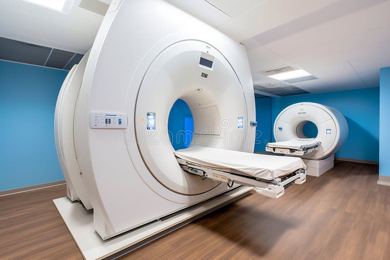 CT ( Tomography) Scanner Room in Hospital. Generative AI Stock ...
