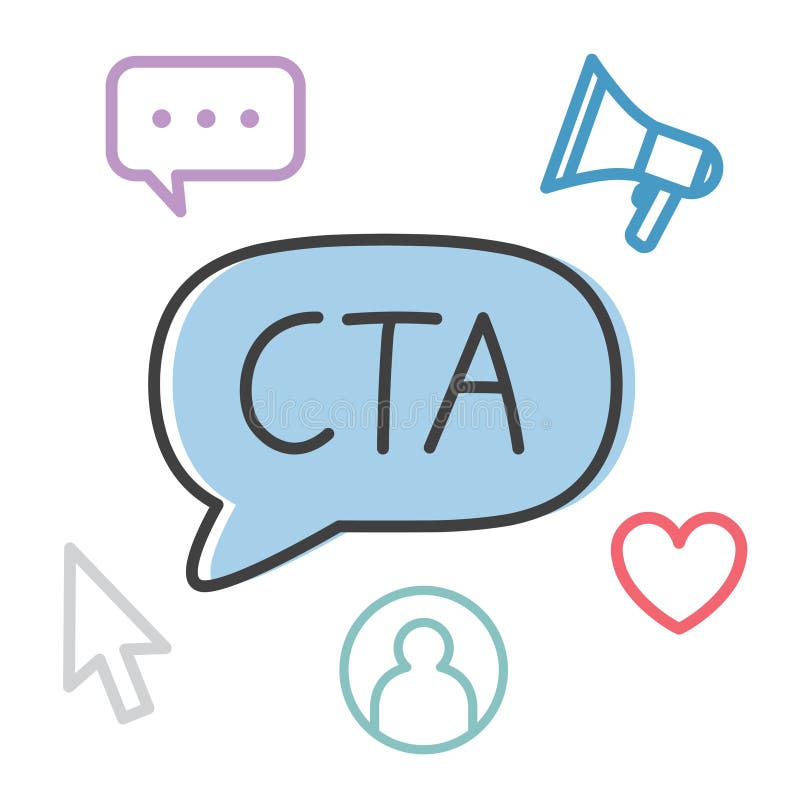 CTA Call To Action Acronym Concept Stock Vector - Illustration of ...