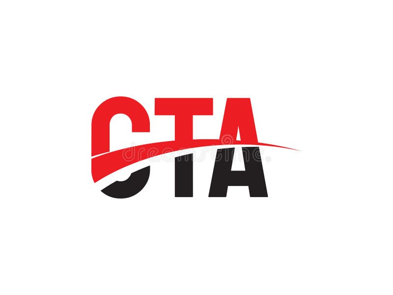CTA Letter Initial Logo Design Vector Illustration Stock Vector ...