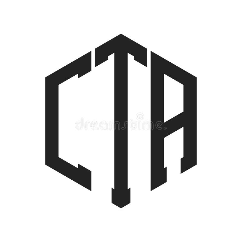 CTA Logo Design. Initial Letter CTA Monogram Logo Using Hexagon Shape ...