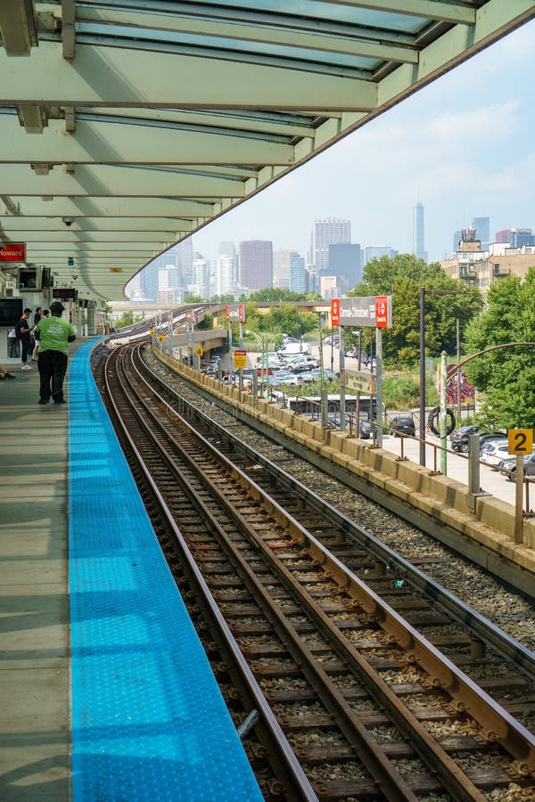 A CTA Station in Chicago editorial photography. Image of chicago ...