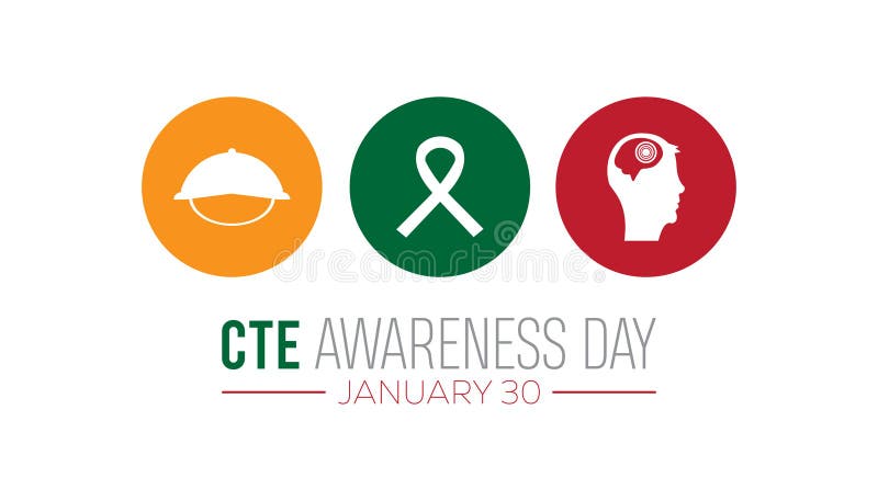 CTE Awareness Day Observed Each Year during January. Stock Vector ...