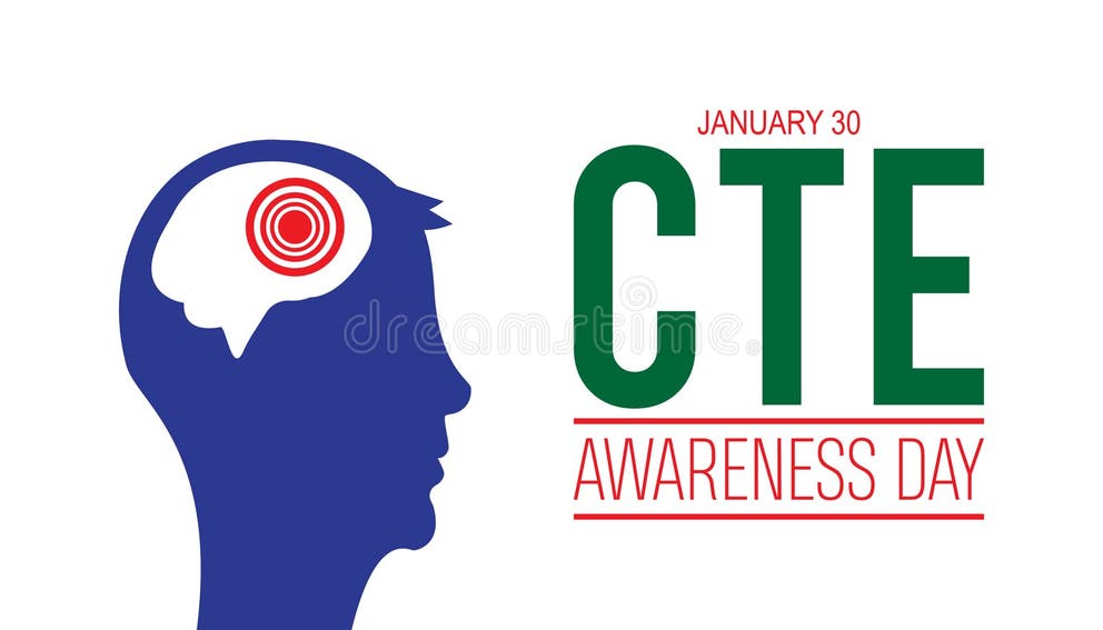 CTE Awareness Day Observed Each Year during January. Stock Vector ...