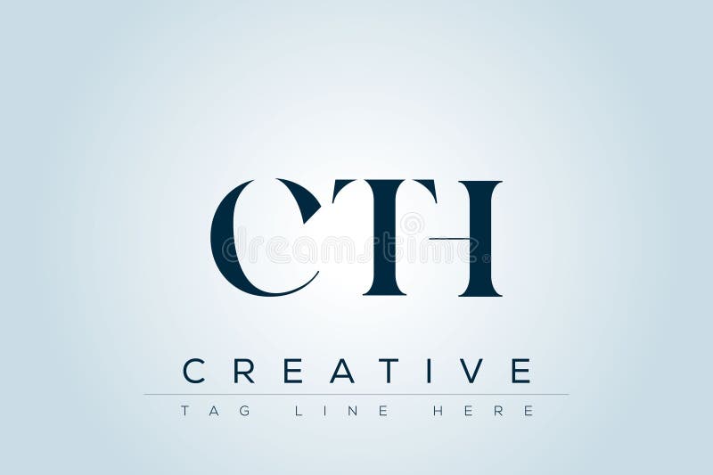 CTH abstract letter logo stock vector. Illustration of alphabet - 363286025