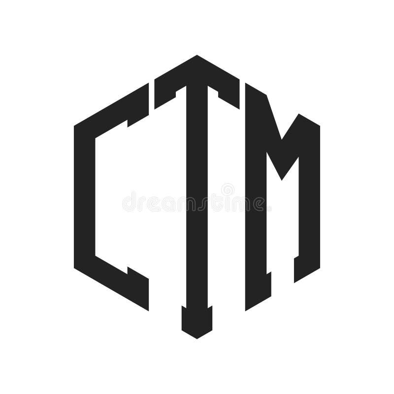 CTM Logo Design. Initial Letter CTM Monogram Logo Using Hexagon Shape ...