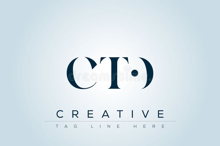 CTO abstract letter logo stock vector. Illustration of abstract - 363286000