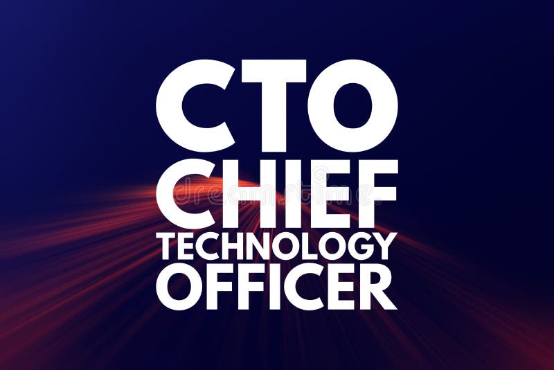 Chief Technology Officer CTO Flat Illustration Concept on White ...