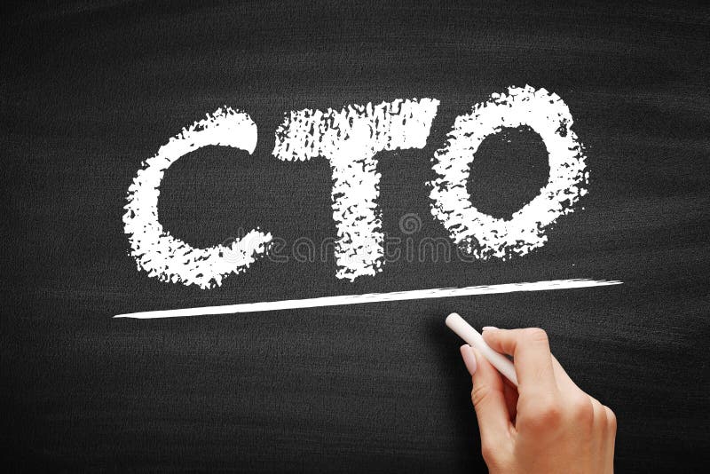 Chief Technology Officer CTO Flat Illustration Concept on White ...