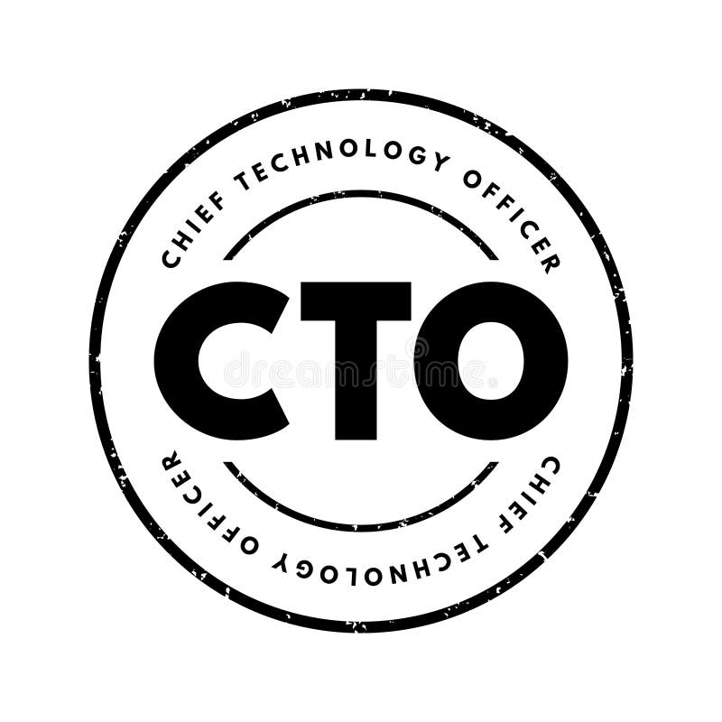 Chief Technology Officer CTO Flat Illustration Concept on White ...