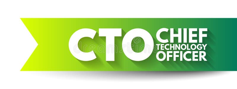 Chief Technology Officer CTO Flat Illustration Concept on White ...