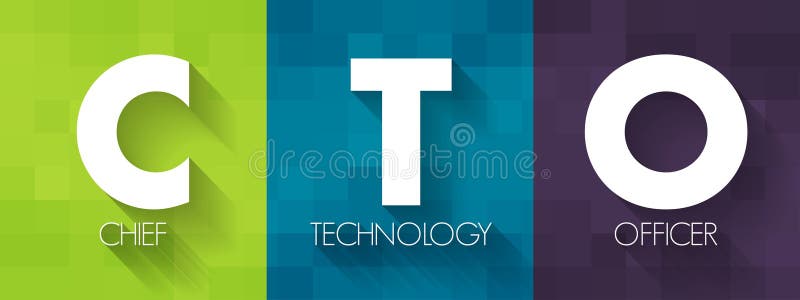 Chief Technology Officer CTO Flat Illustration Concept on White ...