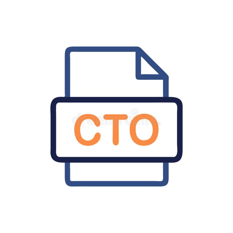 CTO Icon for Technology Leadership Stock Photo - Illustration of ...