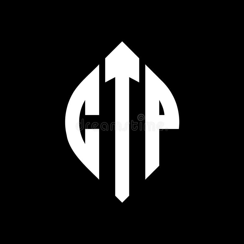CTP Circle Letter Logo Design with Circle and Ellipse Shape. CTP ...