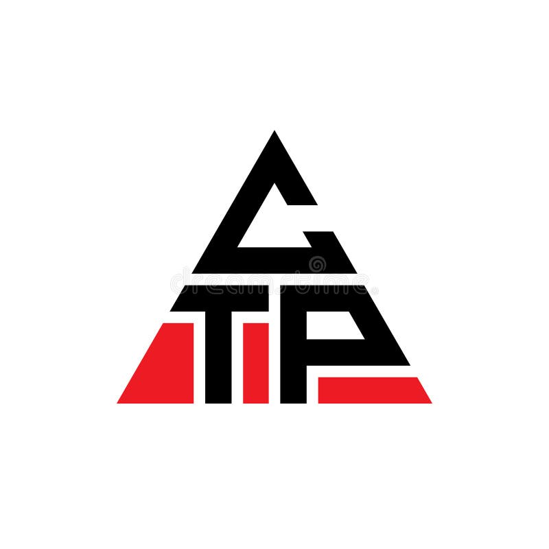 CTP Triangle Letter Logo Design with Triangle Shape. CTP Triangle Logo ...