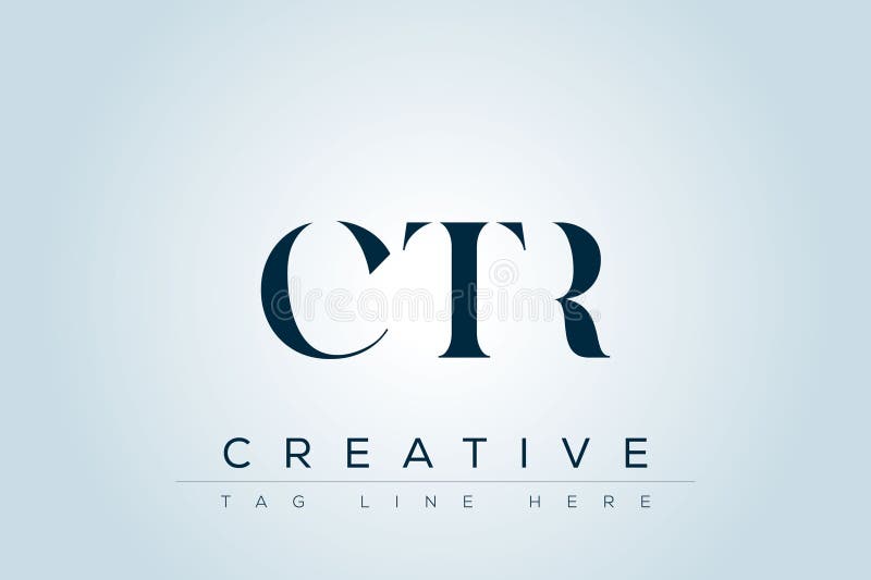 CTR abstract letter logo stock vector. Illustration of font - 363285996