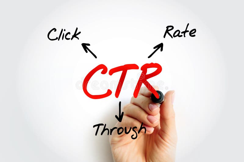 CTR - Click through Rate Acronym, Business Concept Background Stock ...