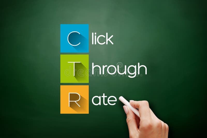 CTR - Click through Rate Acronym, Business Concept Stock Photo - Image ...