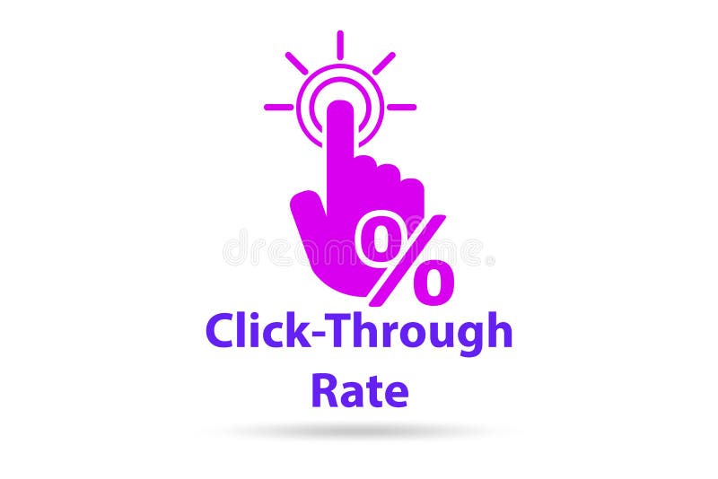 CTR Click through Rate Concept Illustration Stock Illustration ...
