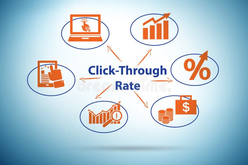CTR Click through Rate Concept Illustration Stock Image - Image of ...
