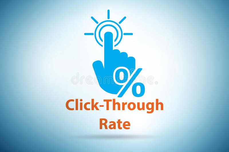 CTR Click through Rate Concept Illustration Stock Illustration ...