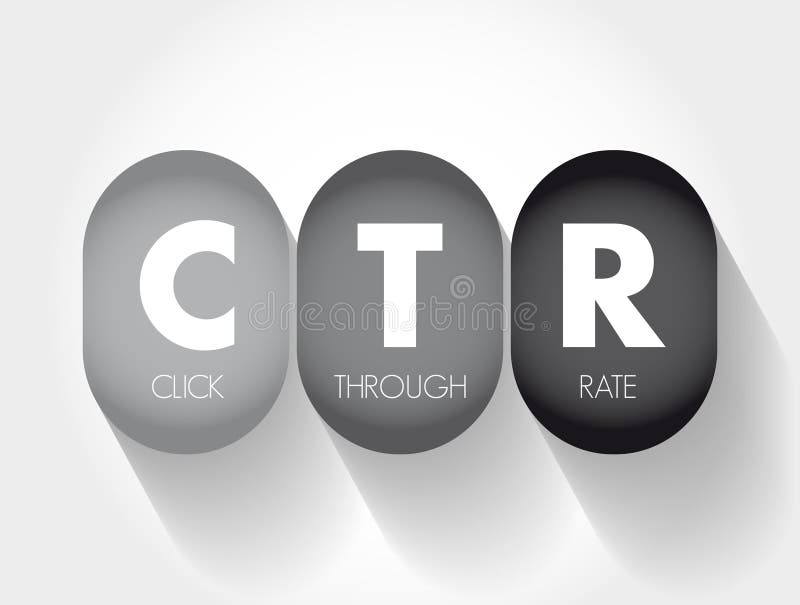 CTR Click-through Rate - Ratio of Users Who Click on a Specific Link To ...