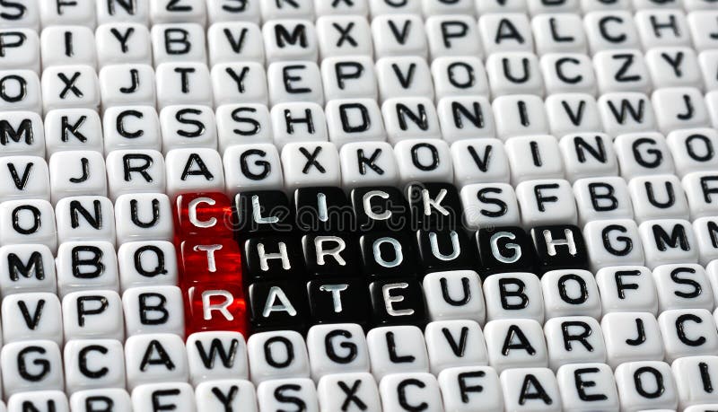CTR Click Trough Rate Black Stock Photo - Image of online, rate: 57376048