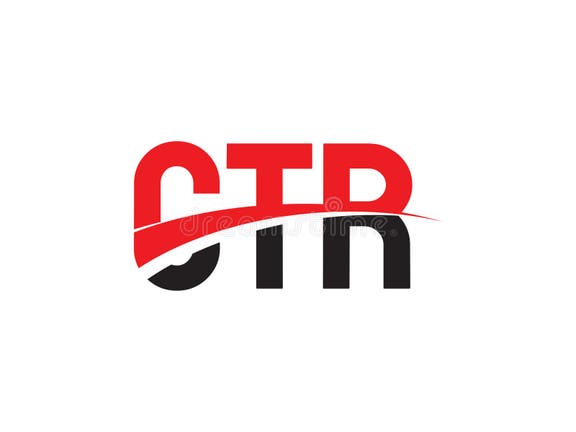 CTR Letter Initial Logo Design Vector Illustration Stock Vector ...