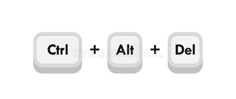 Ctrl Alt Del Computer Keyboard Buttons Combinations Hotkeys