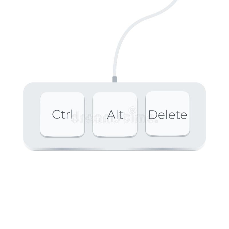 Keyboard Shortcut with Control and F11 Button Stock Illustration ...