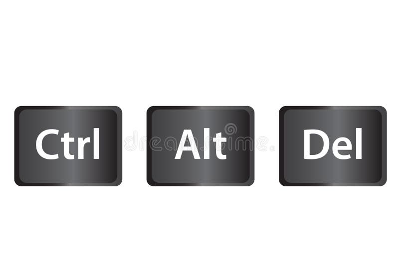 Ctrl Alt Del Keyboard Stock Illustrations 64 Ctrl Alt Del Keyboard