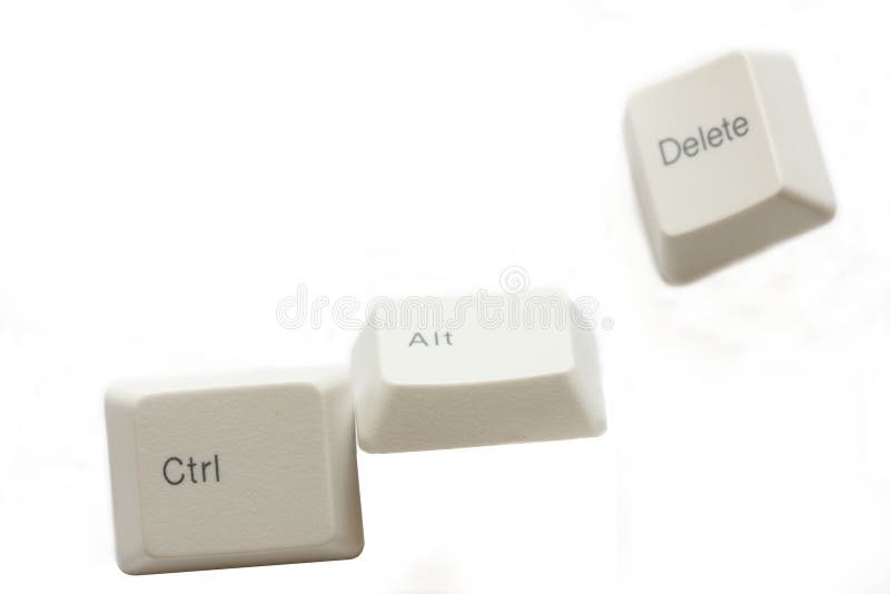 Ctrl + Alt + Delete from Keyboar Keys Stock Photo - Image of text ...