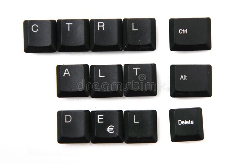 Ctrl-alt-delete stock image. Image of delete, keys, button - 248437