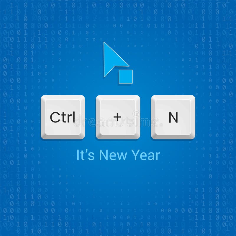 Corporate and Technological it New Year Concept Stock Vector ...