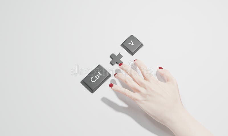 Ctrl, Alt and Del on White Background. Flat Style. Keybord Shortcut ...