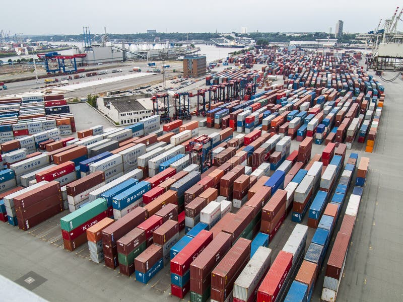Container Storing Positions Editorial Stock Image - Image of rows ...