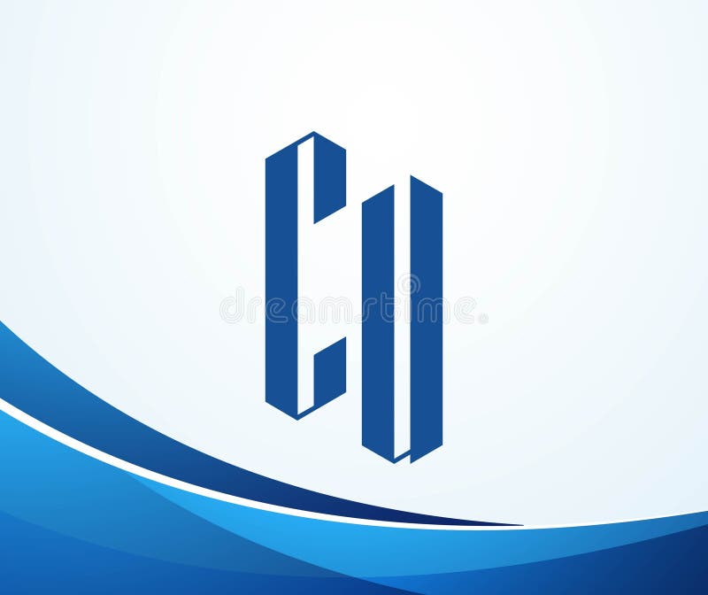 CU Alphabet Letter Logo Design Template Elements Stock Vector ...