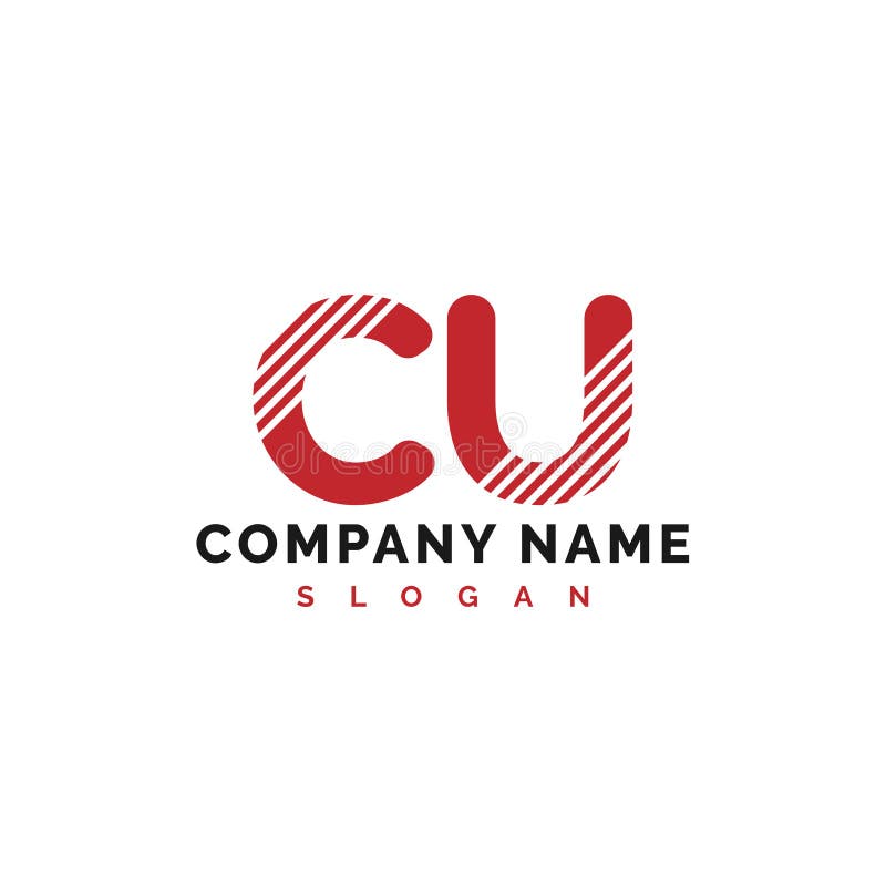 CU Letter Logo Design. CU Letter Logo Vector Illustration - Vector ...