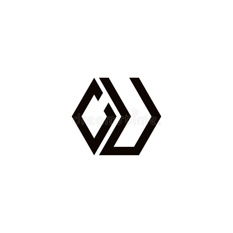 CU Letter Logo Icon Design Template Elements Stock Vector ...