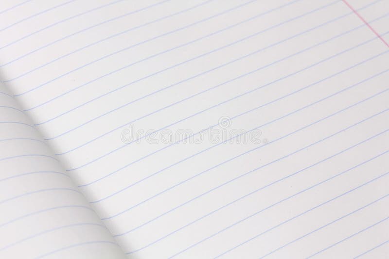 Cuaderno con las líneas foto de archivo. Imagen de blanco - 20831632