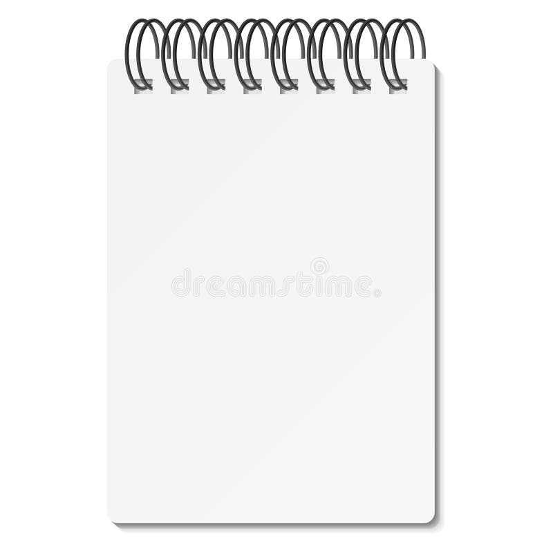 Cuaderno del vector ilustración del vector. Ilustración de enlace - 7392641